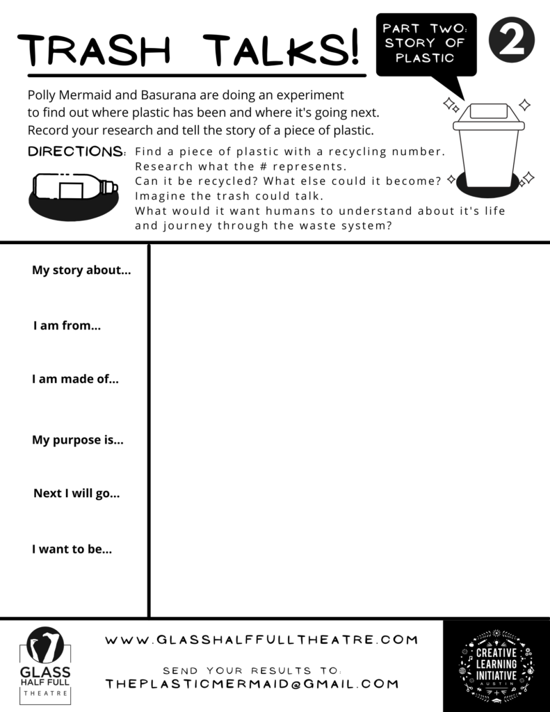 2 Story of Plastic Worksheet – Glass Half Full Theatre